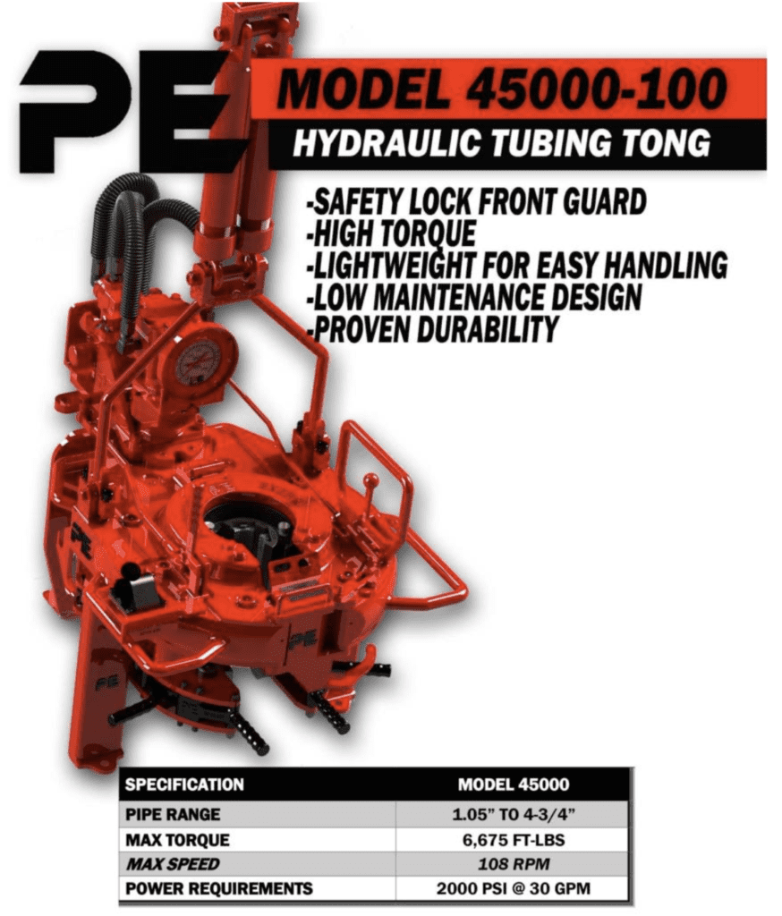 Complete Tubing Tongs - Western Silverline